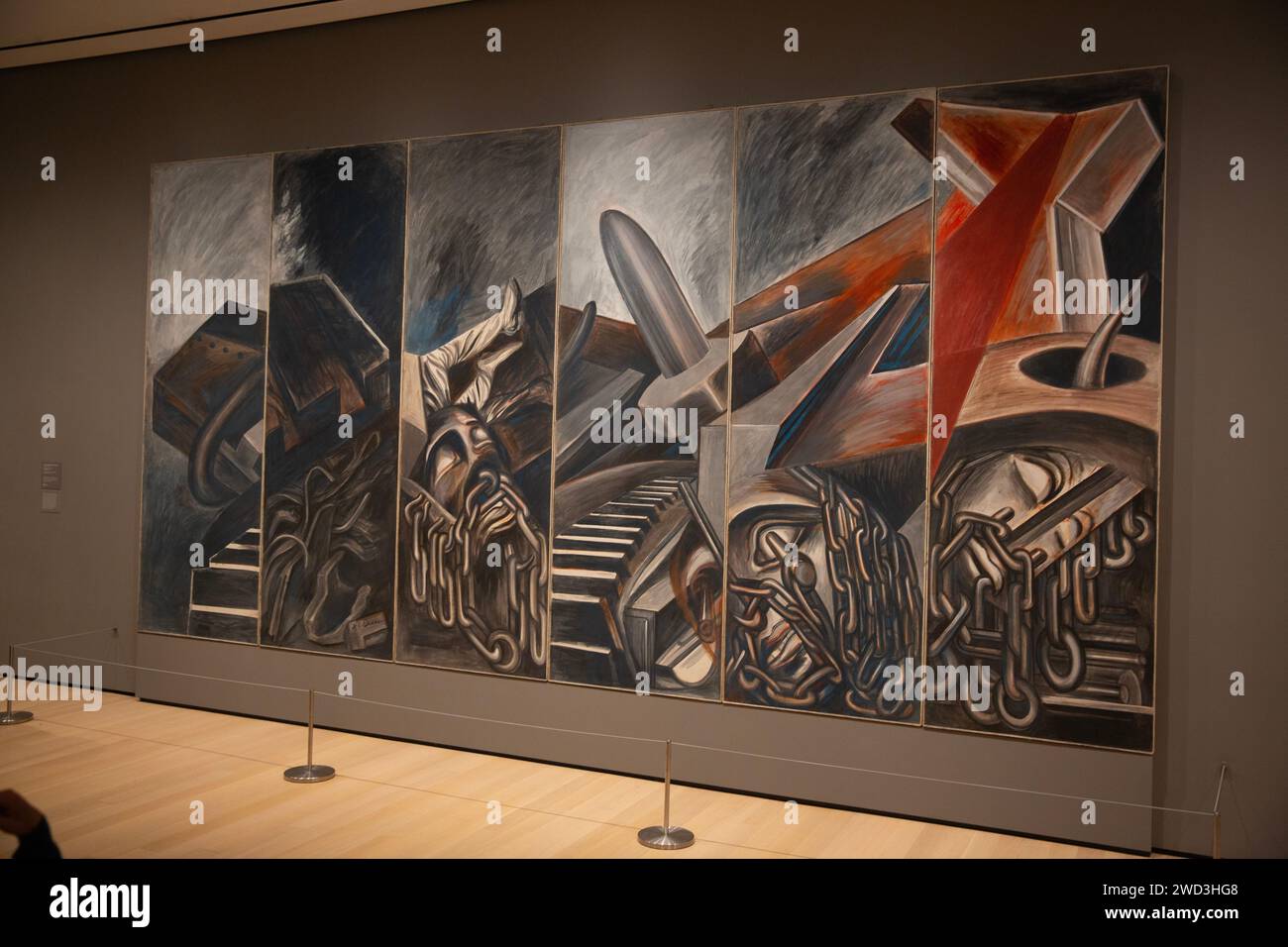 Jose Clemente Orozco, "Dive Bomber and Tank," Fresco, 6 panels. Orozco ...