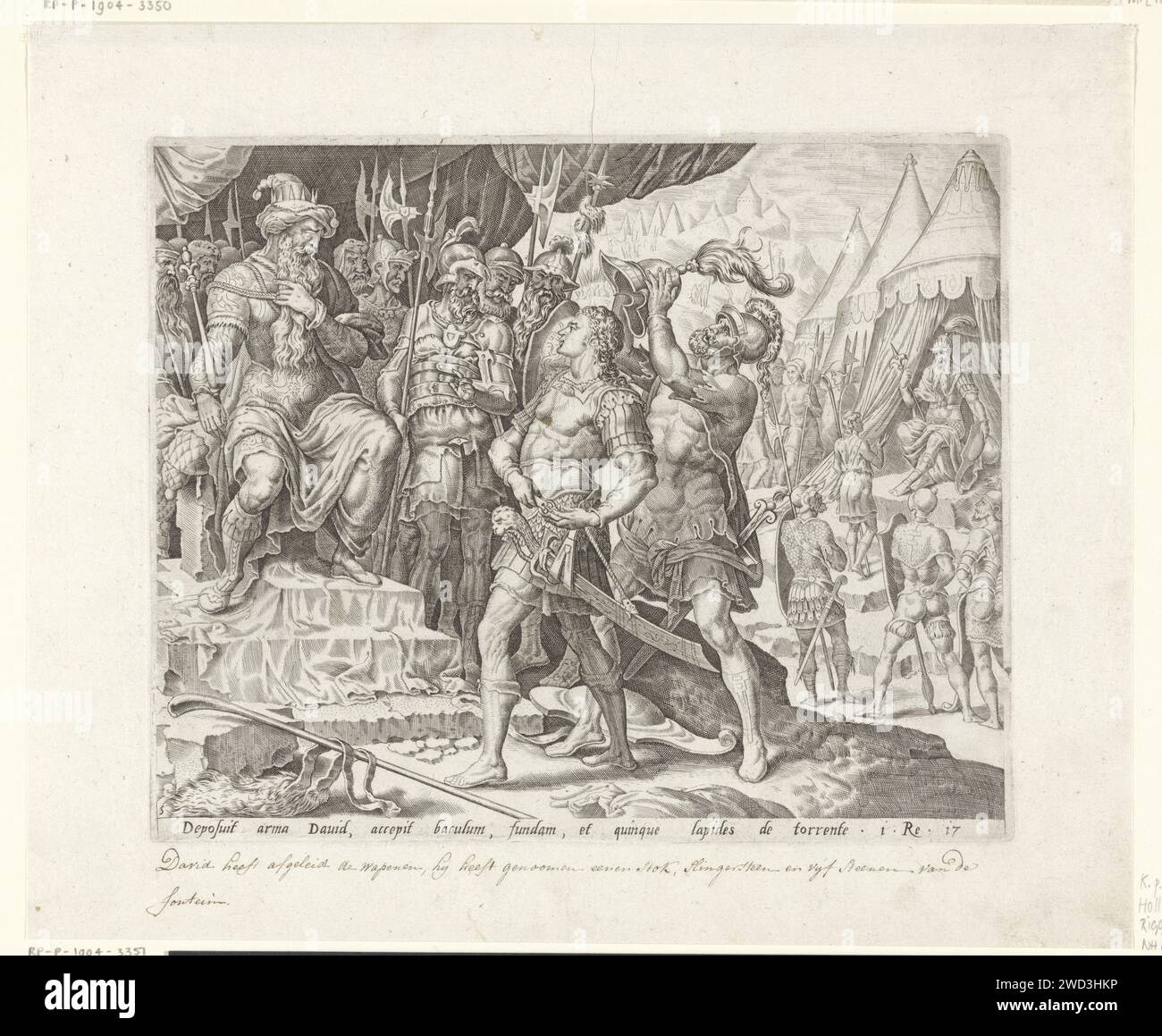 David receives the armor, Anonymous, After Maarten van Heemskerck, 1555 ...