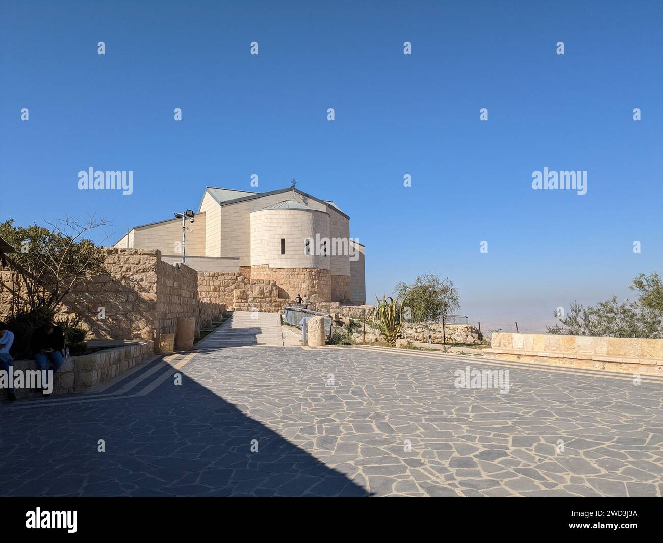 The Memorial church of Moses and the old portal of the monastery at ...