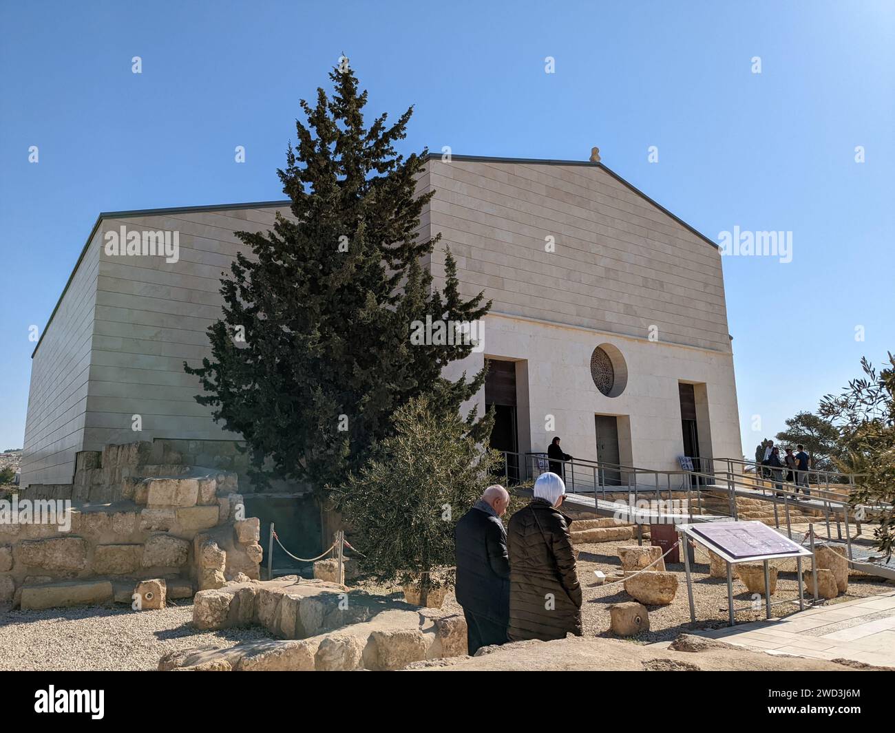 The Memorial church of Moses and the old portal of the monastery at ...