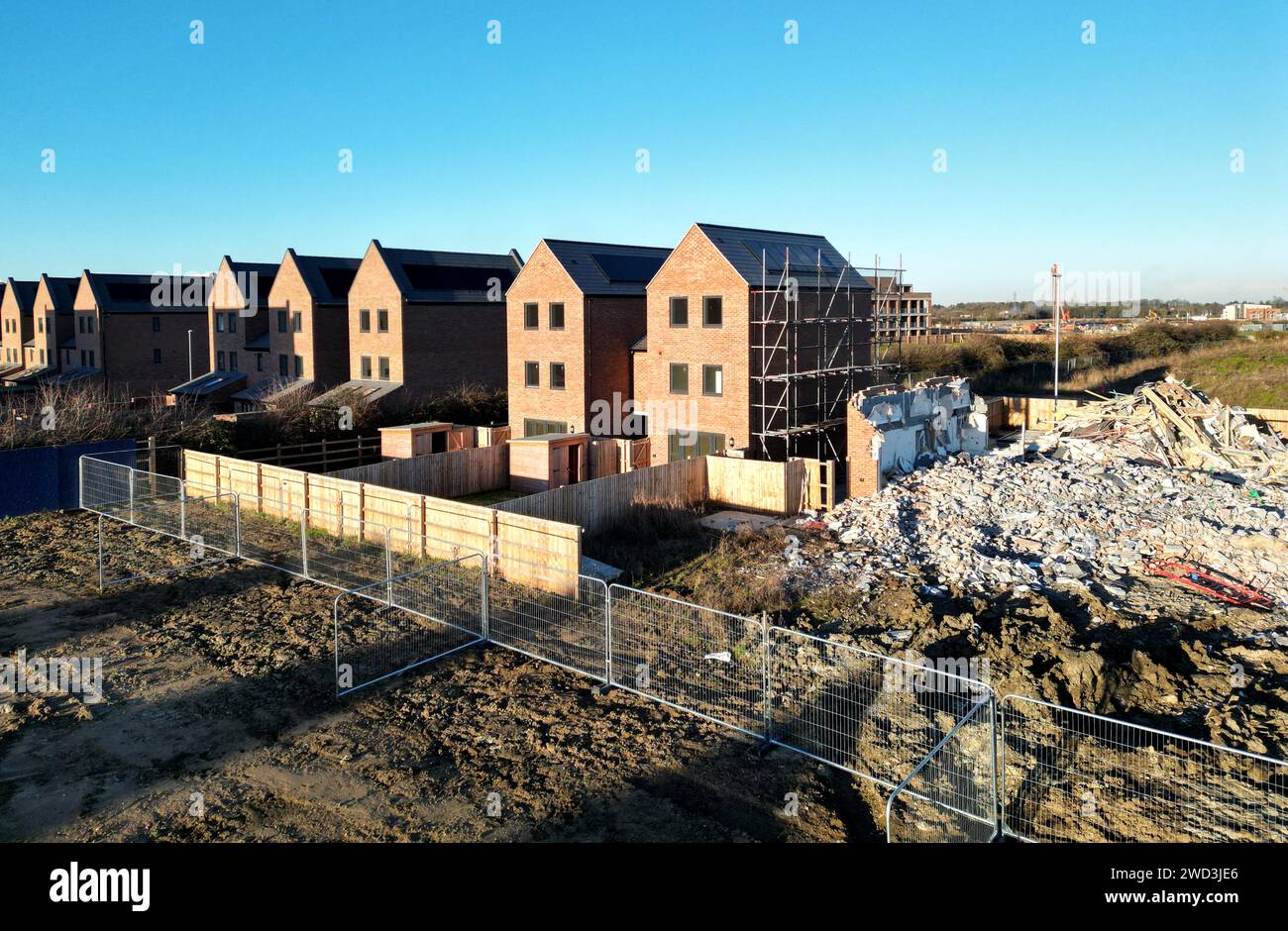 Demolition begins on new homes at the Darwin Green development in ...