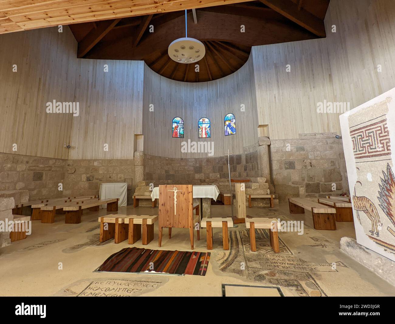 The Memorial church of Moses and the old portal of the monastery at ...