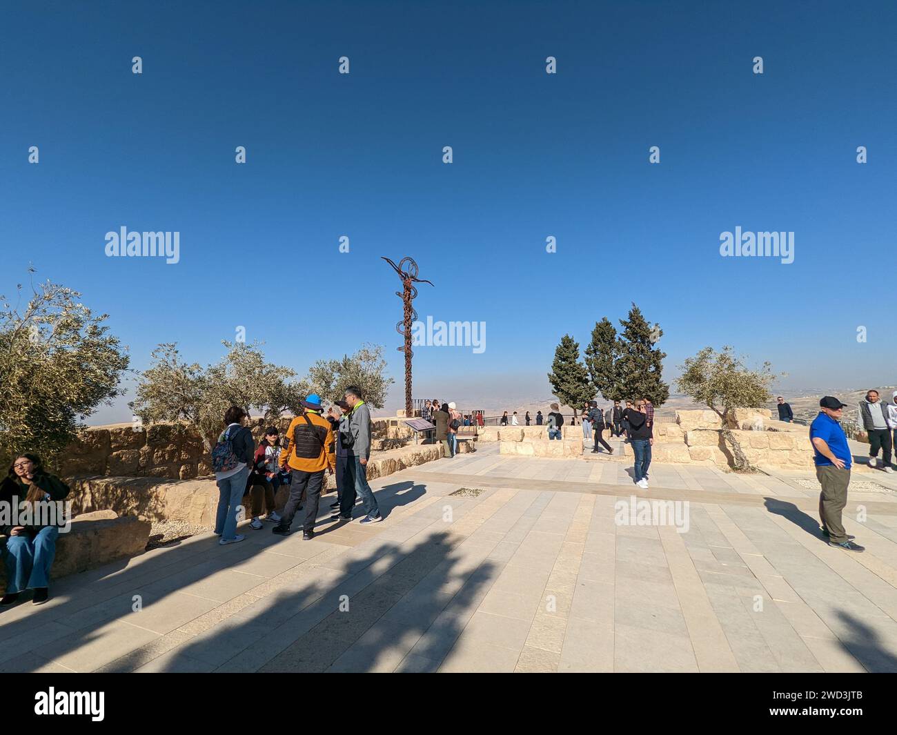 The Memorial church of Moses and the old portal of the monastery at ...