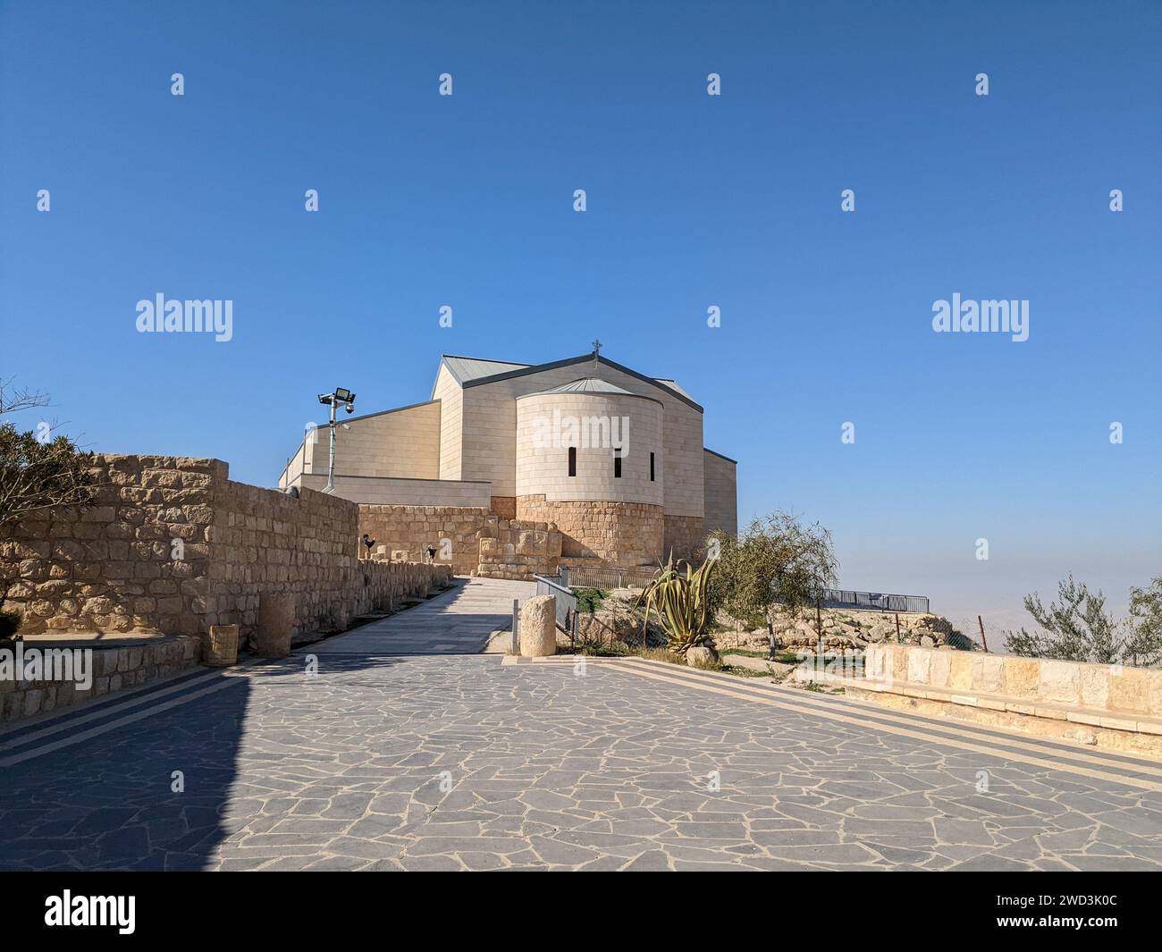 The Memorial church of Moses and the old portal of the monastery at ...