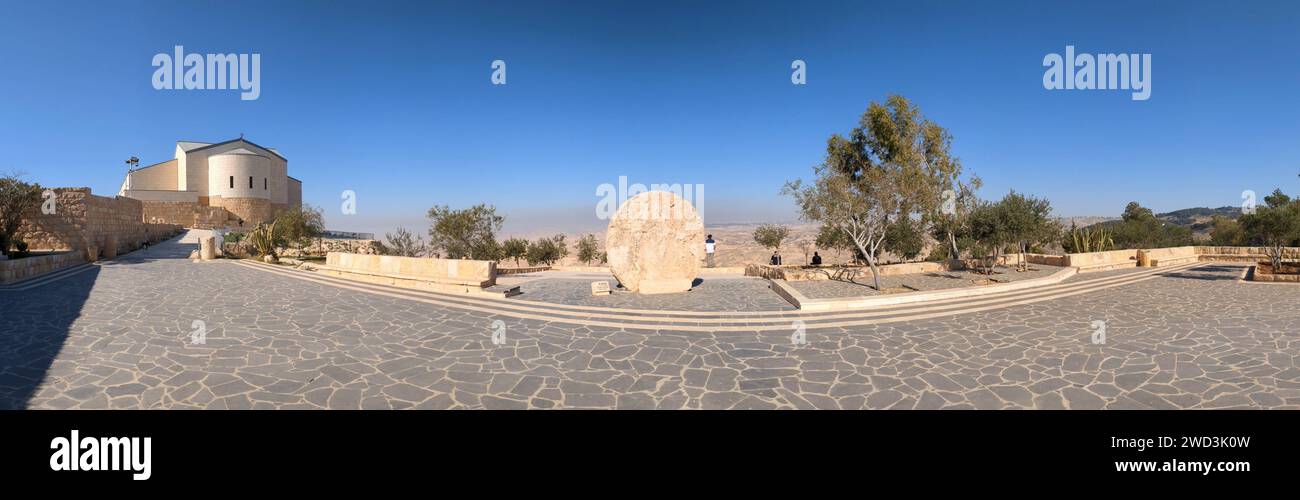 The Memorial church of Moses and the old portal of the monastery at ...