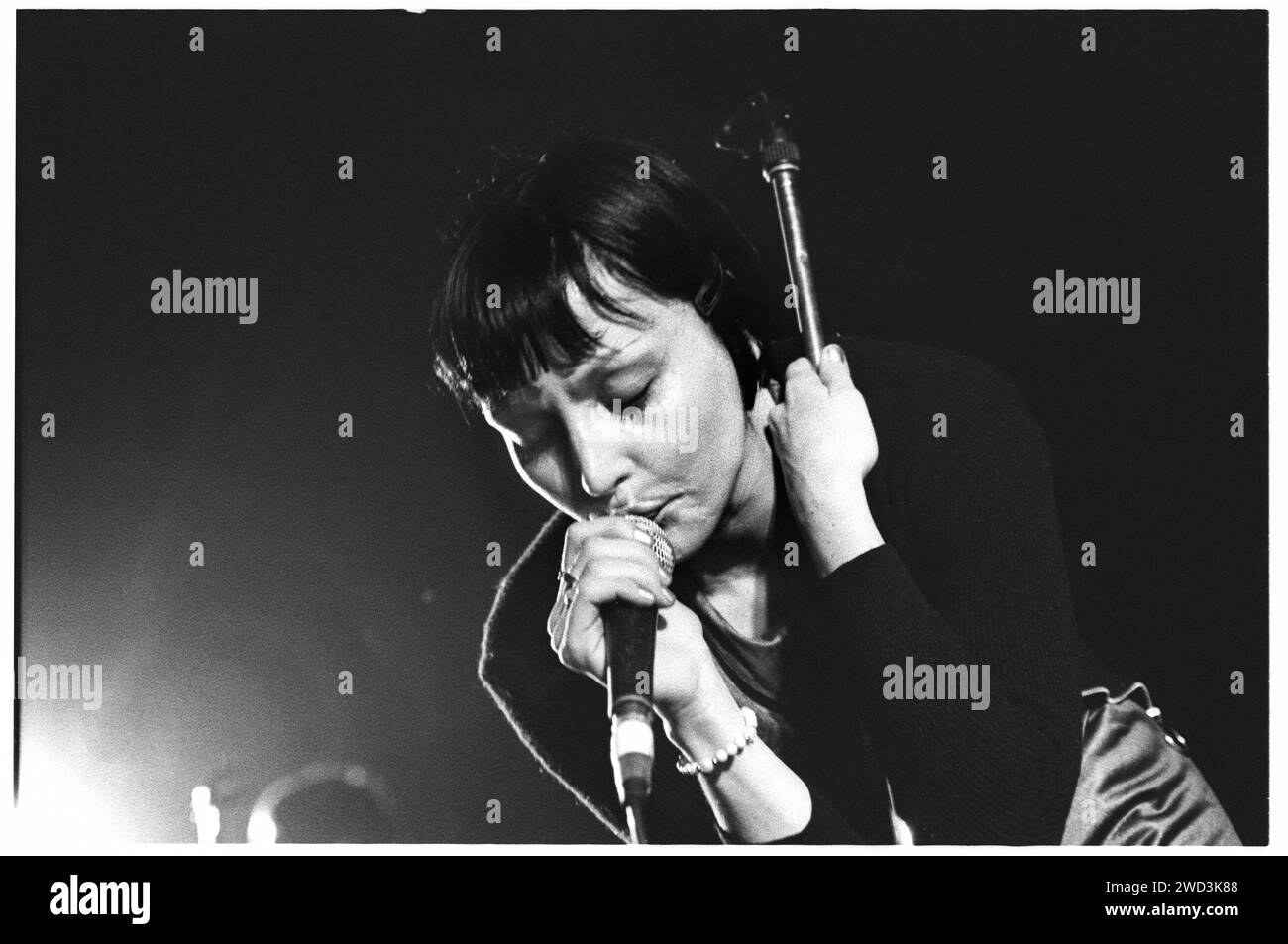 Pearl Lowe of rock band Powder playing at Cardiff University Terminal ...