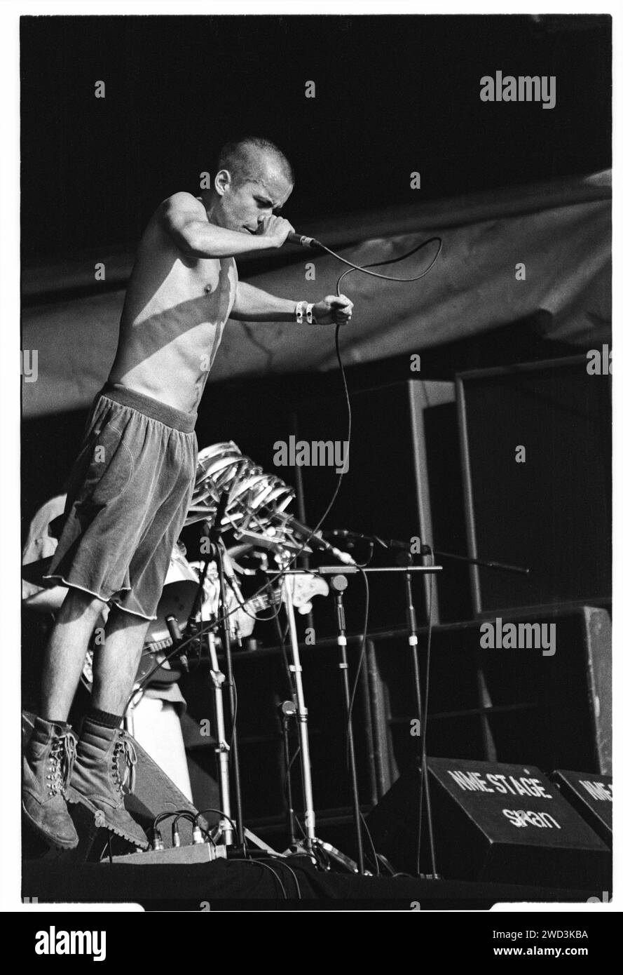 Heitham Al-Sayed of Senser on the NME Stage at Glastonbury Festival ...