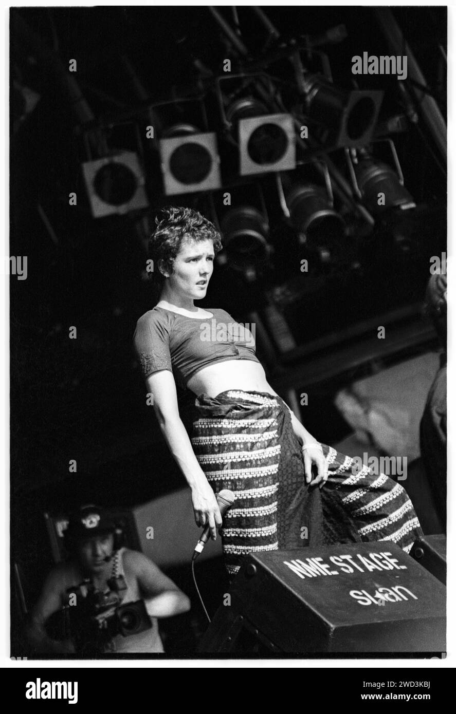 Kerstin Haigh of Senser on the NME Stage at Glastonbury Festival ...