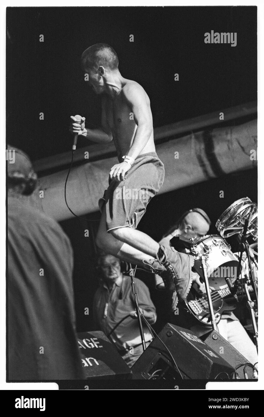 Heitham Al-Sayed of Senser on the NME Stage at Glastonbury Festival ...