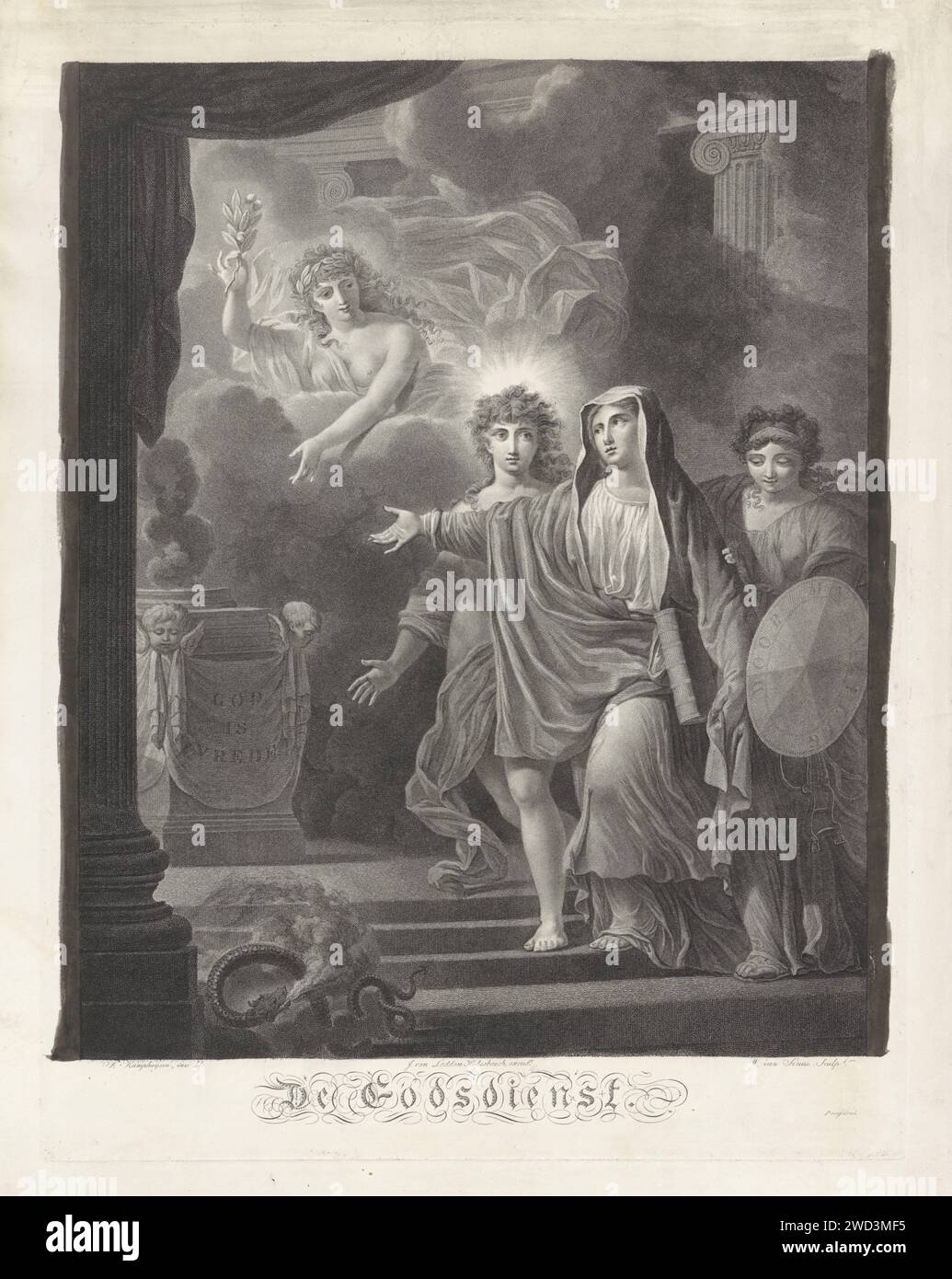 Allegorical representation of religion, Willem van Senus, after Jan ...
