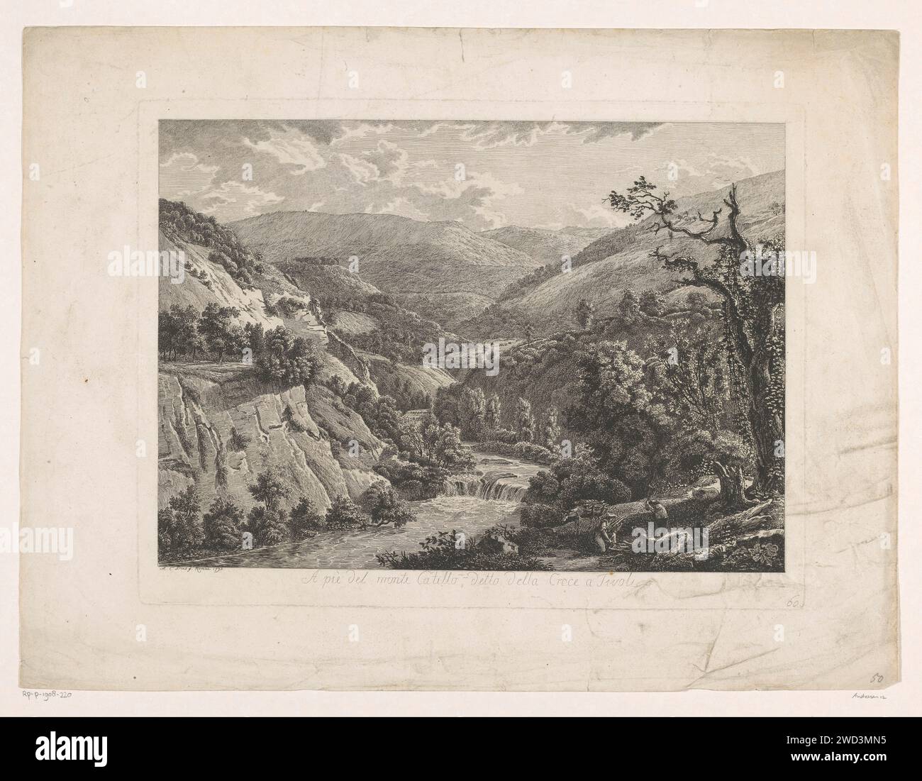 View of the Monte Catillo near Tivoli, Albert Christoph Dies, 1793 ...