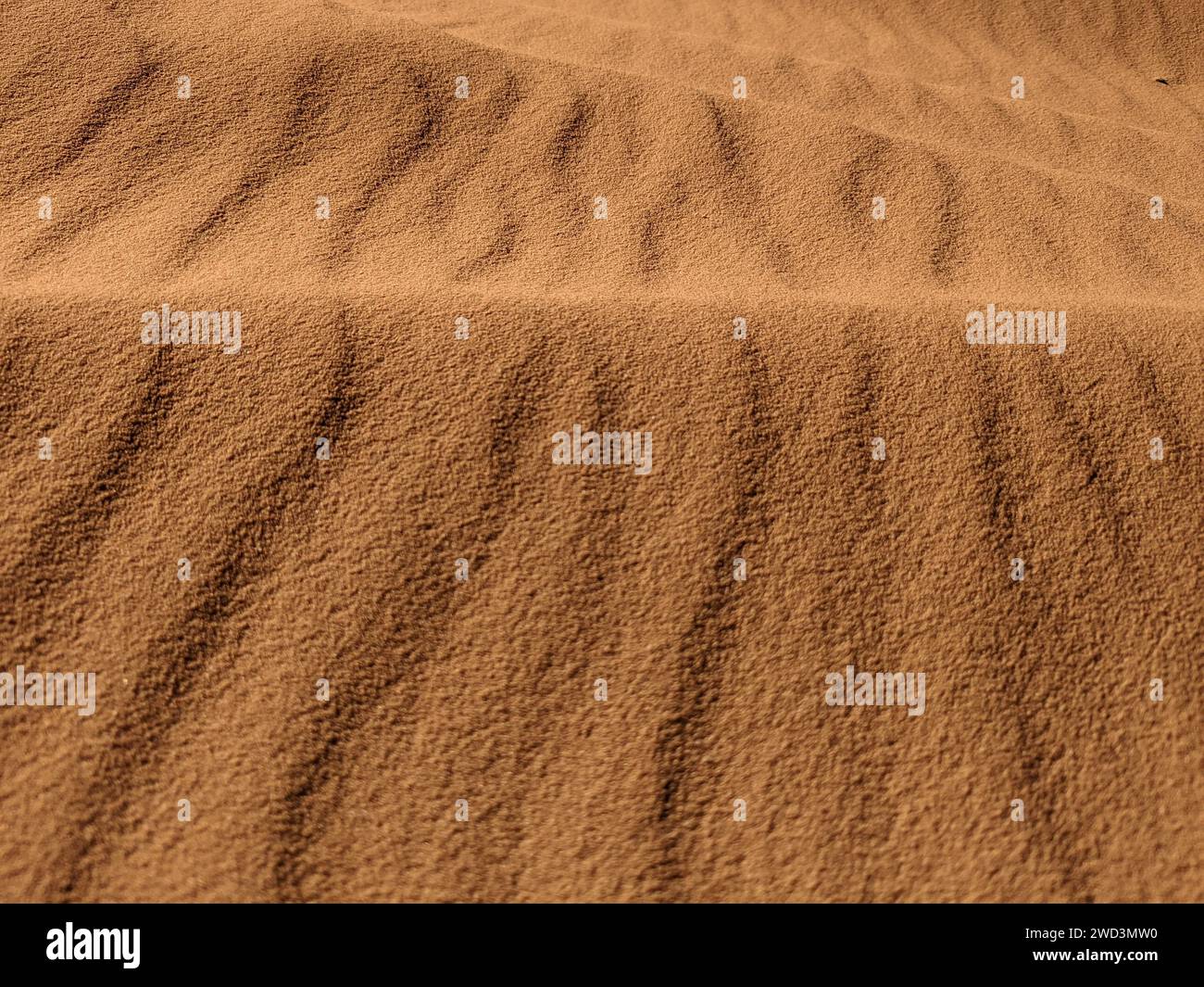 Wadi Rum Desert, Jordan. The red desert and Jabal Al Qattar mountain ...
