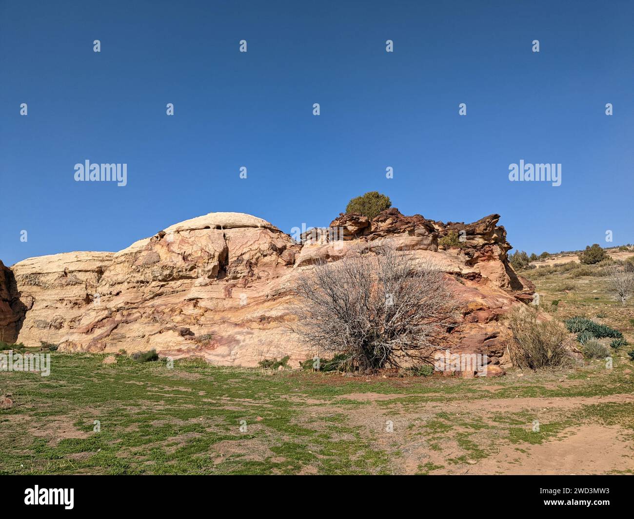 Panorama landscape view of Wadi Dana a large natural canyon, Wadi Araba ...