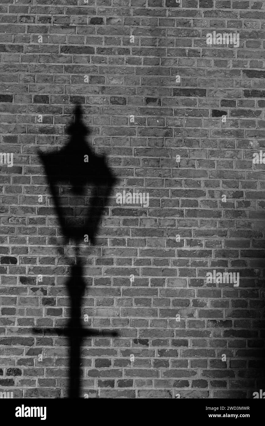 Streetlight and shadow Black and White Stock Photos & Images - Alamy