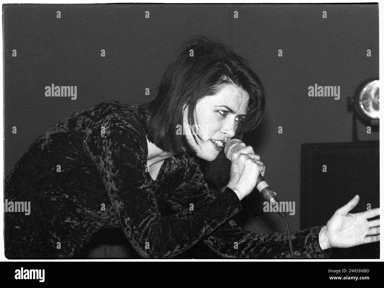 TONI HALLIDAY, CURVE, CONCERT, 1993: Toni Halliday of Curve playing ...