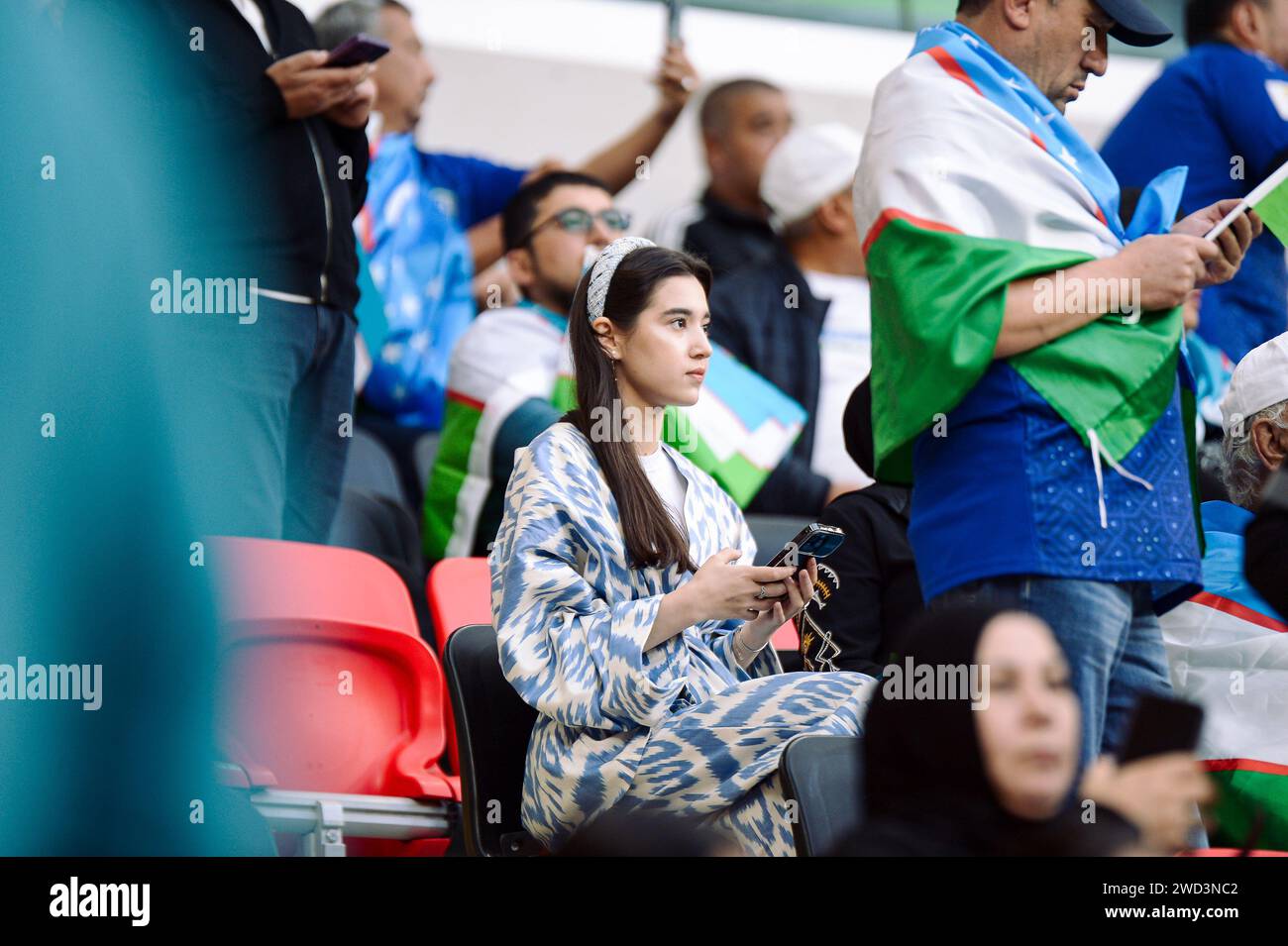 Doha, Qatar. 18 January, 2024. India v Uzbekistan ：Group B - AFC Asian ...