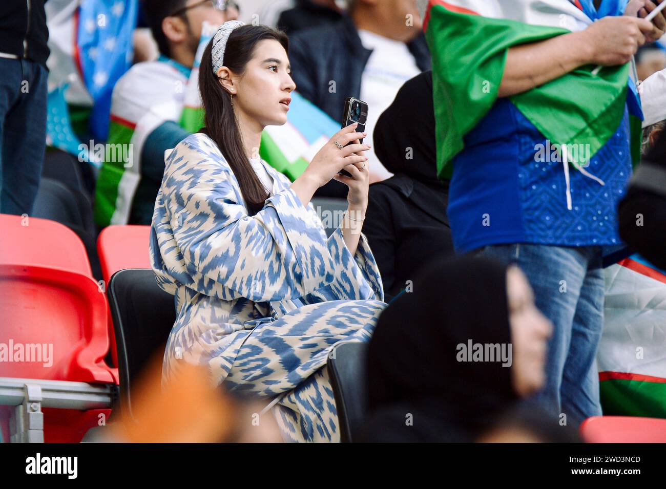 Doha, Qatar. 18 January, 2024. India v Uzbekistan ：Group B - AFC Asian ...