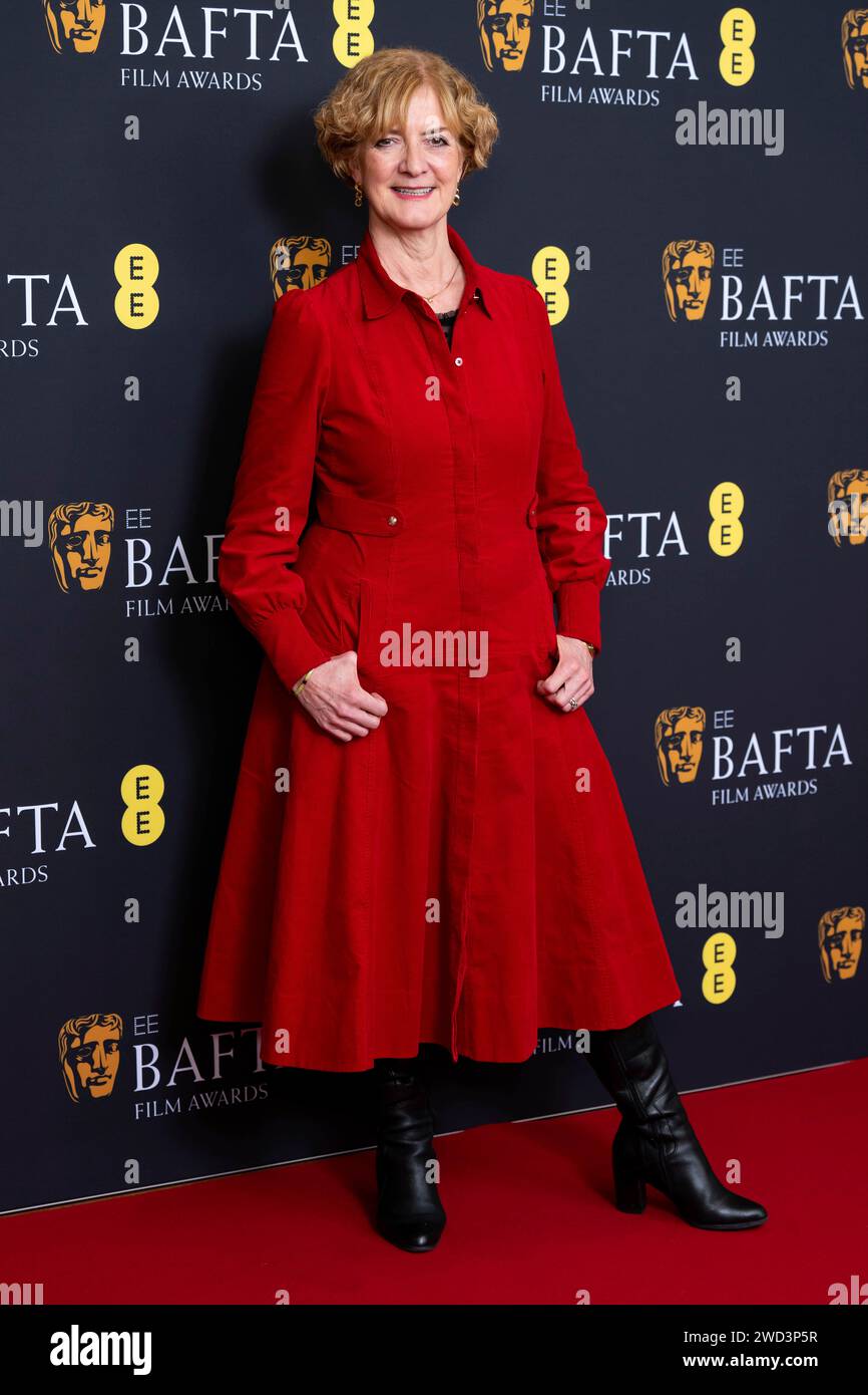 Sara Putt poses for photographers following the BAFTA Film Awards ...