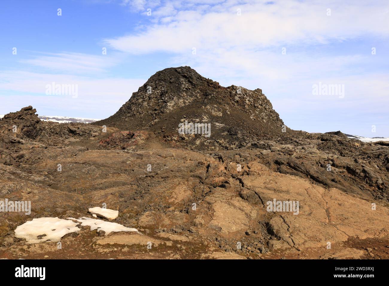 Leirhnjúkur is an active volcano located northeast of Lake Mývatn in ...