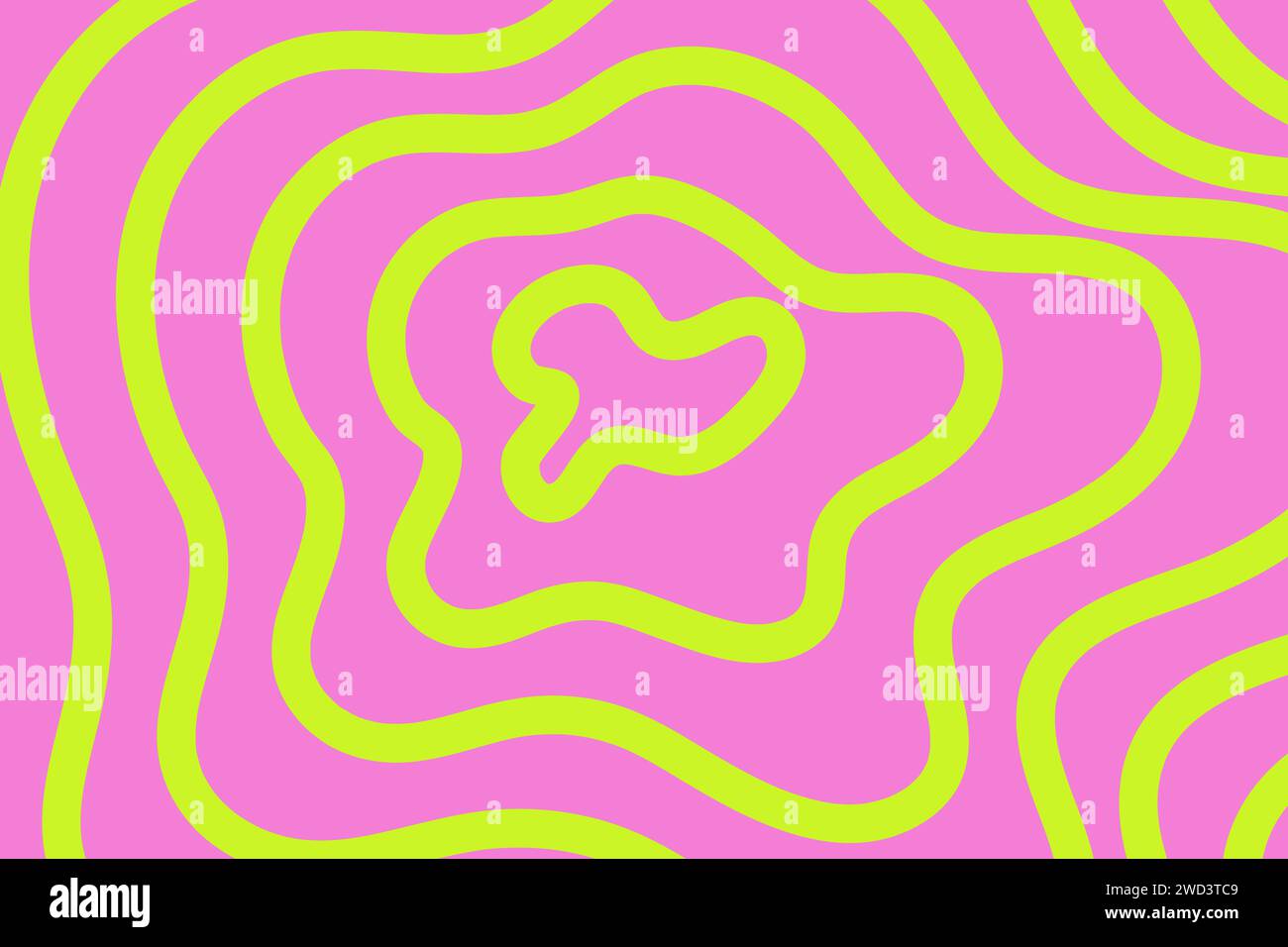 Abstract psychedelic y2k retro background. Vivid lines spiral, wavy swirls. Simple minimalistic ...