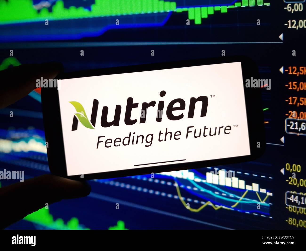 Konskie, Poland - January 16, 2024: Nutrien company logo displayed on ...