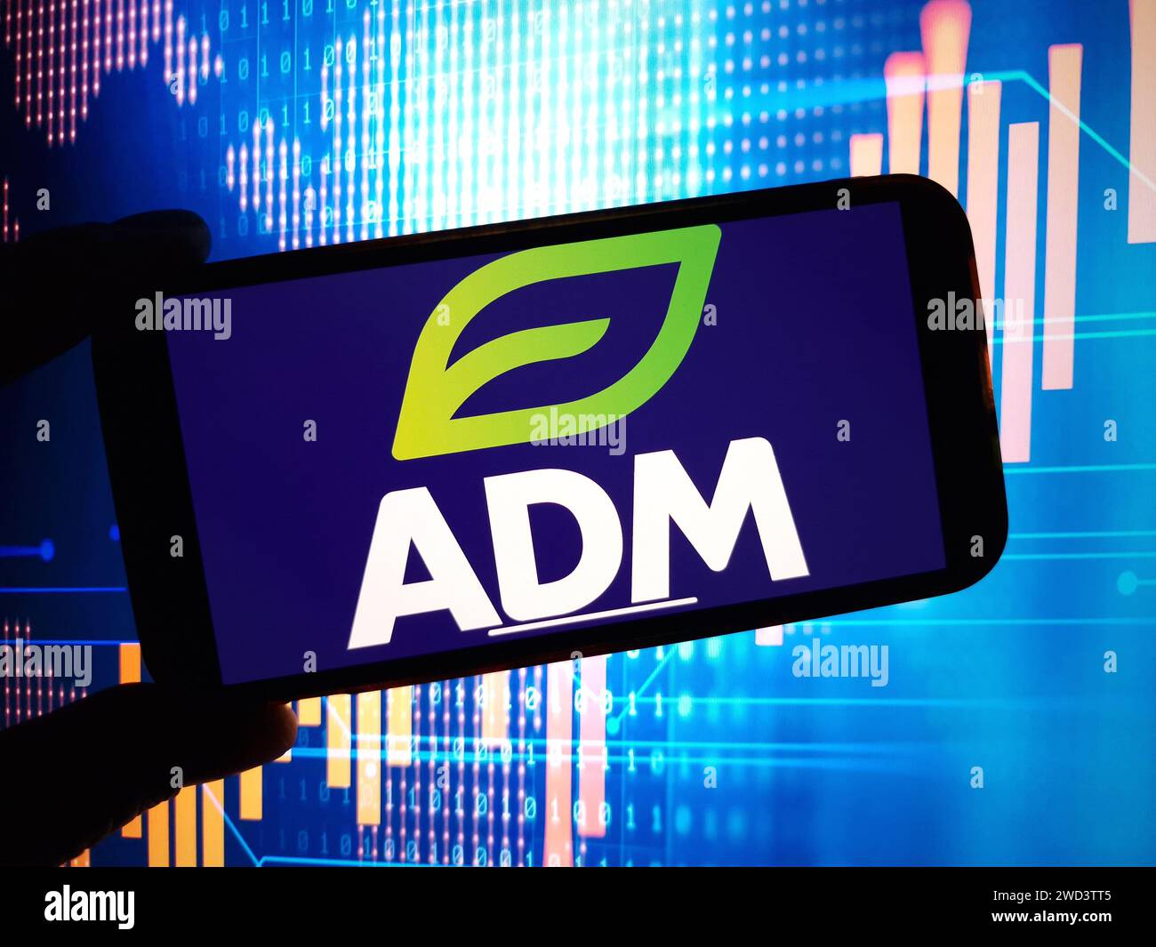 Konskie, Poland - January 16, 2024: ADM Archer Daniels Midland company ...