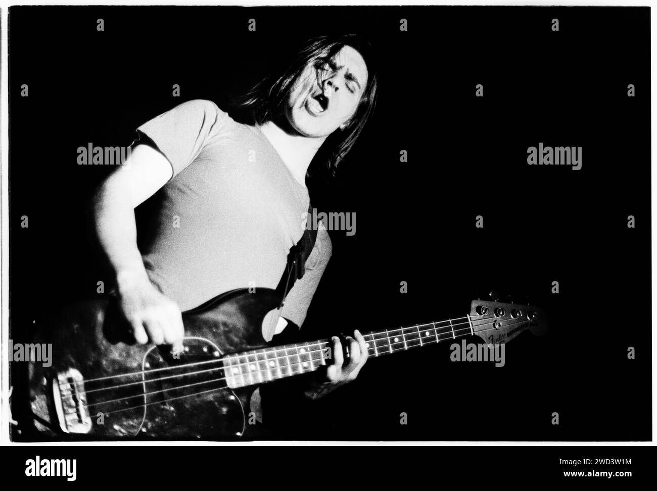 An emotional Daren Seymour of the post-rock band Seefeel playing at ...