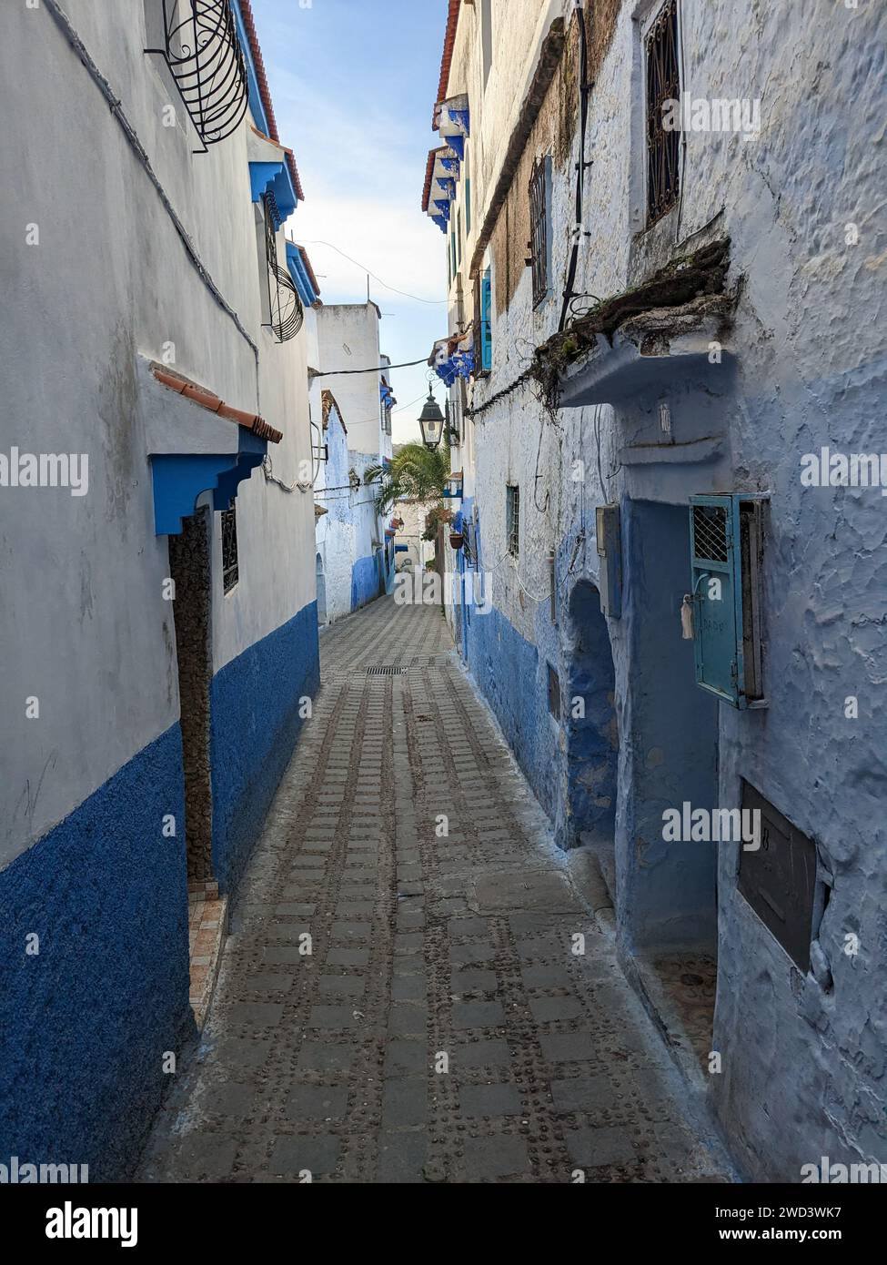 Amazing view of streets in the blue city of Chefchaouen.Morocco, Africa ...