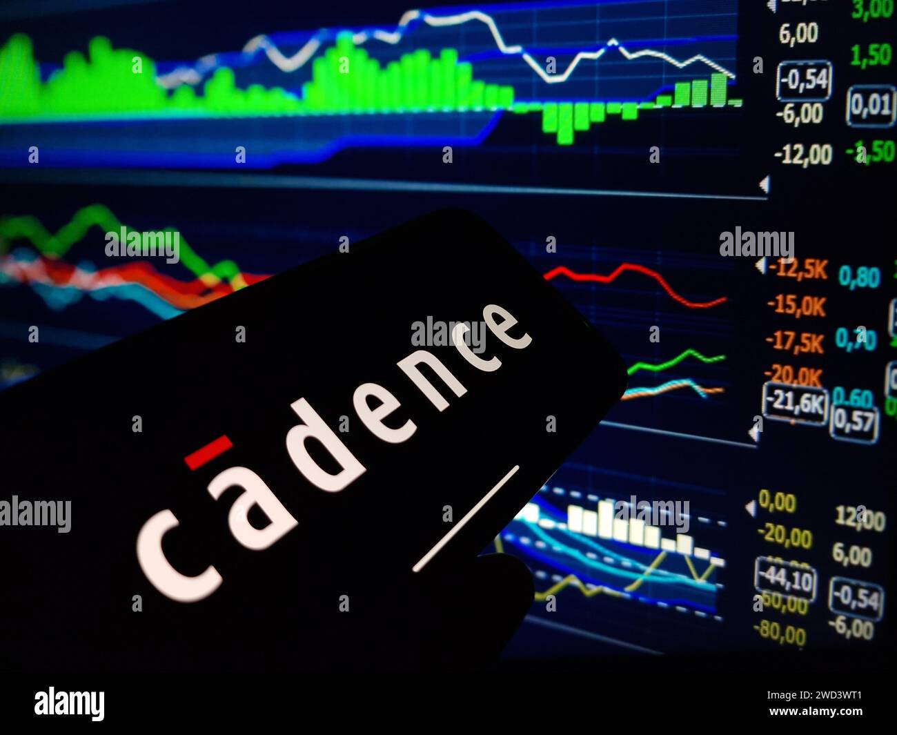 Konskie, Poland - January 16, 2024: Cadence Design Systems company logo ...