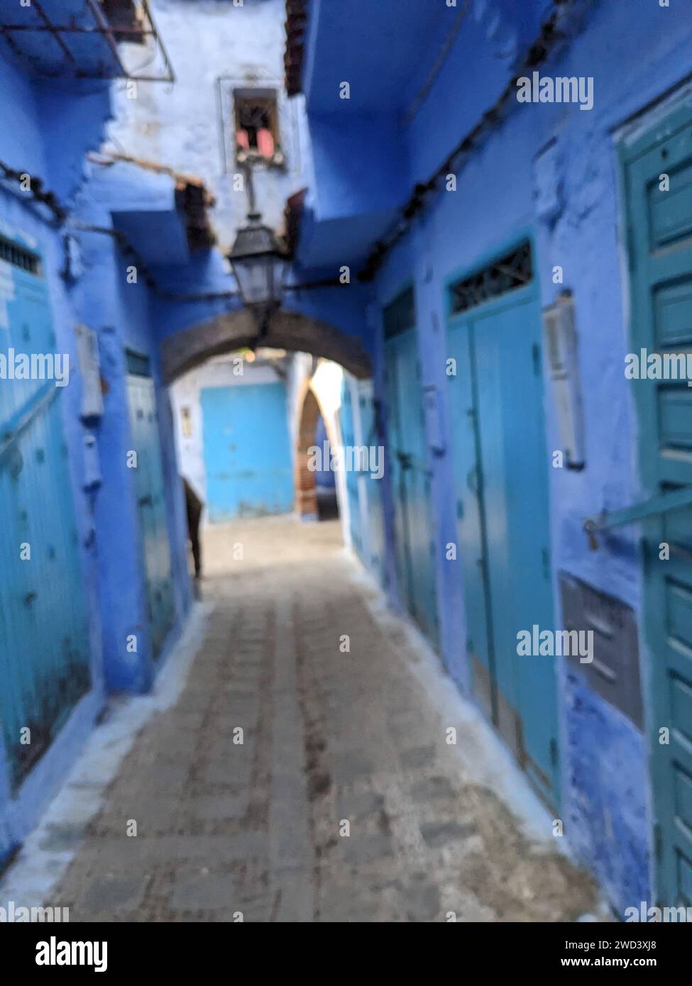 Amazing view of streets in the blue city of Chefchaouen.Morocco, Africa ...