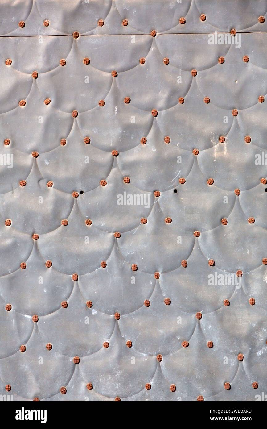 Grunge metal surface texture background, distressed fragment close up ...