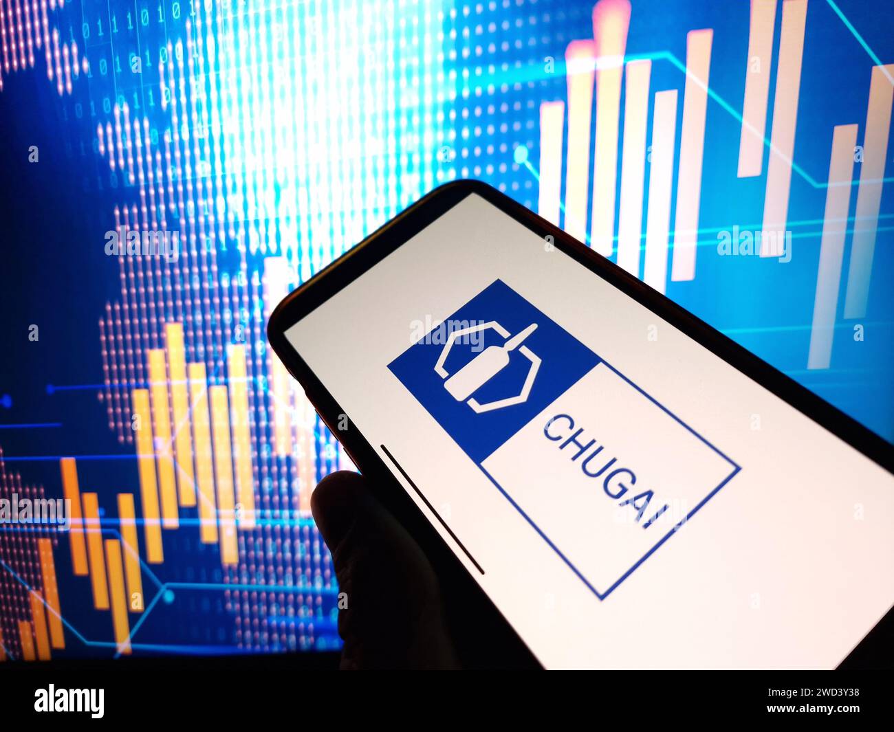 Konskie, Poland - January 16, 2024: Chugai Pharmaceutical company logo ...