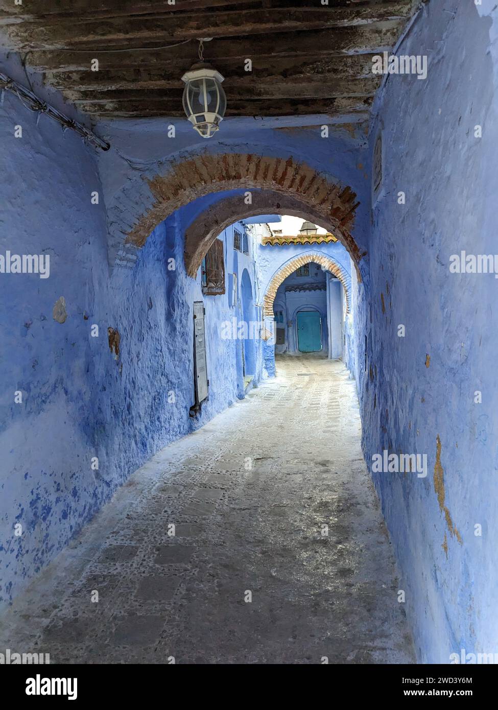 Amazing view of streets in the blue city of Chefchaouen.Morocco, Africa ...