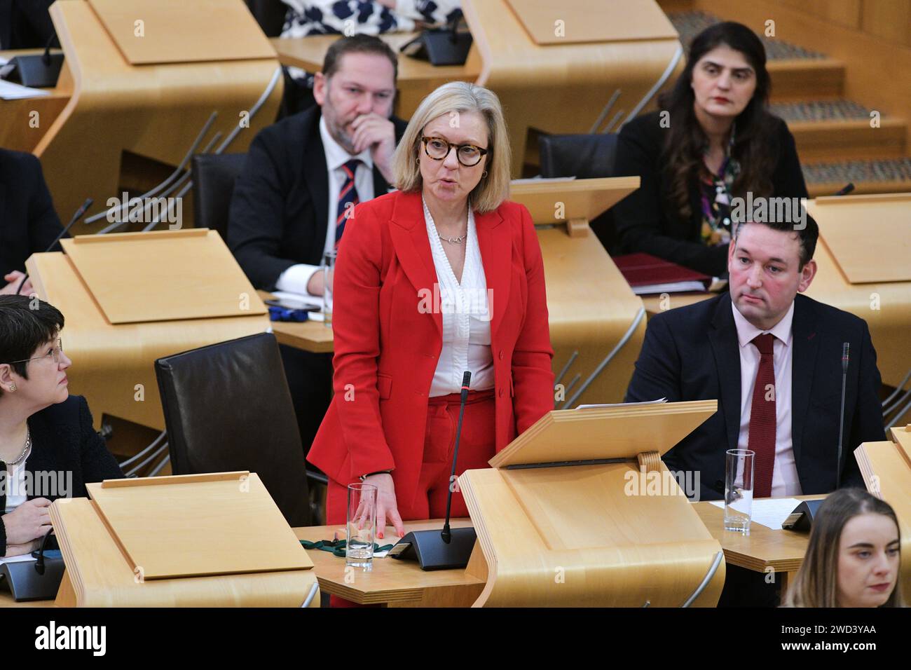 Edinburgh Scotland, UK 18 January 2024. Rachael Hamilton MSP at the ...