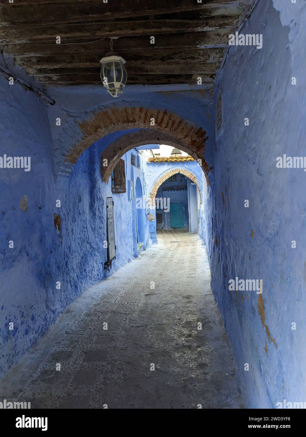 Amazing view of streets in the blue city of Chefchaouen.Morocco, Africa ...