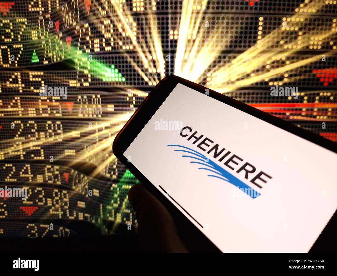 Konskie, Poland - January 16, 2024: Cheniere Energy company logo ...