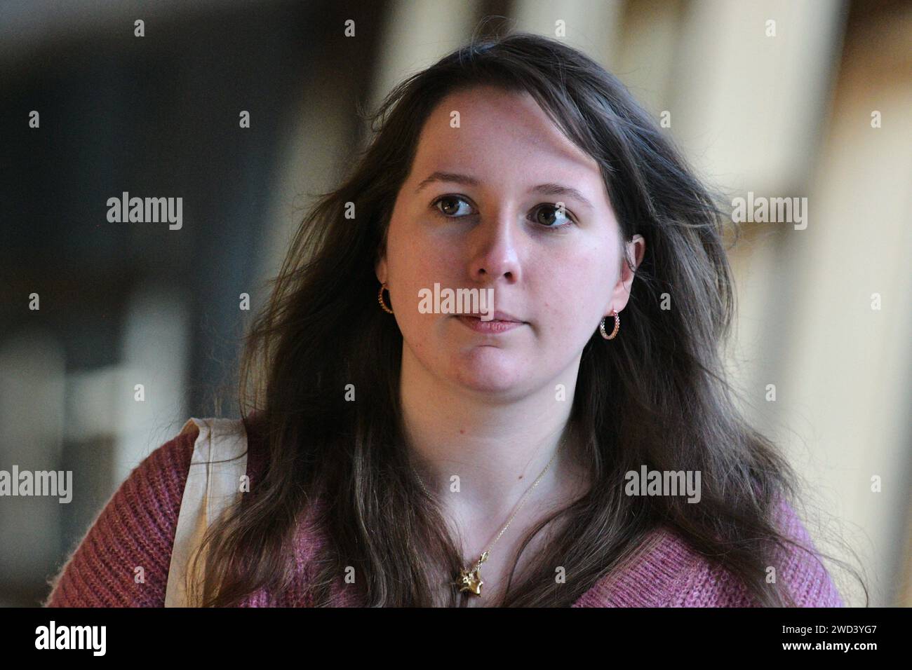 Edinburgh Scotland, UK 18 January 2024. Emma Roddick MSP at the ...