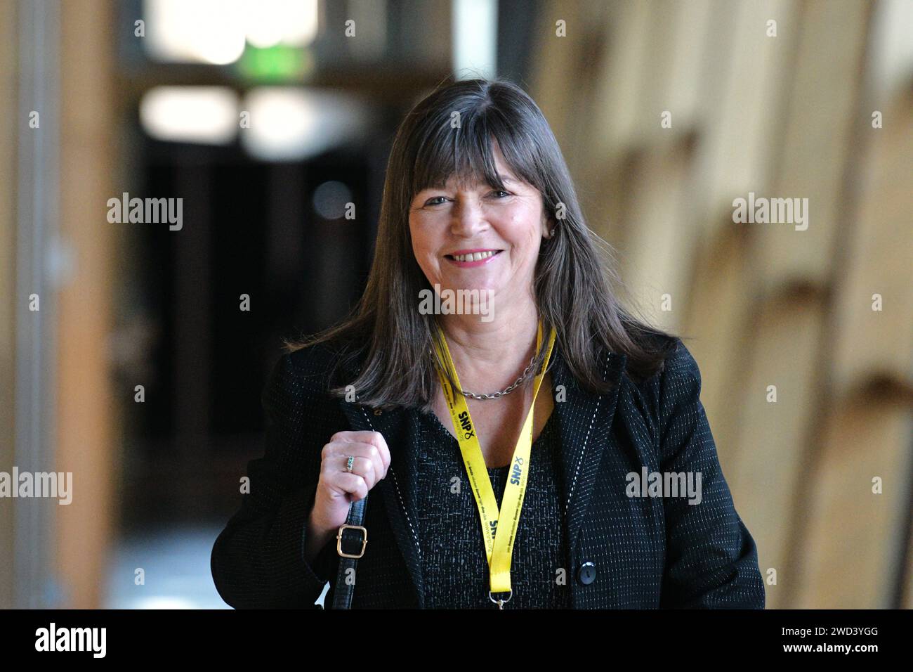 Edinburgh Scotland, UK 18 January 2024. Clare Haughey MSP at the ...