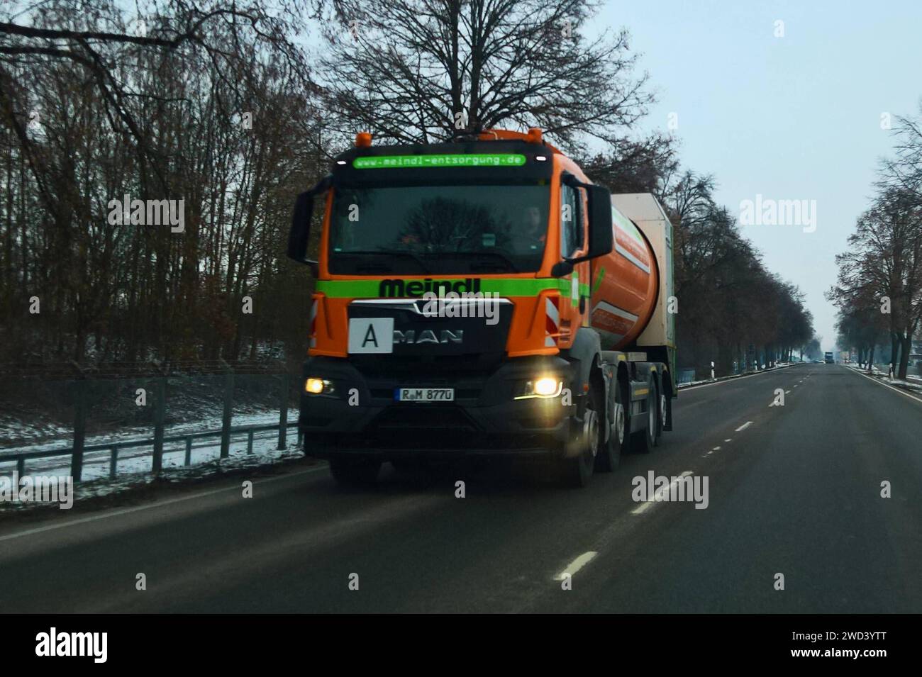 Meindl Entsorgung, MAN - LKW, Müllwagen zur Abfallentsorgung *** Meindl ...
