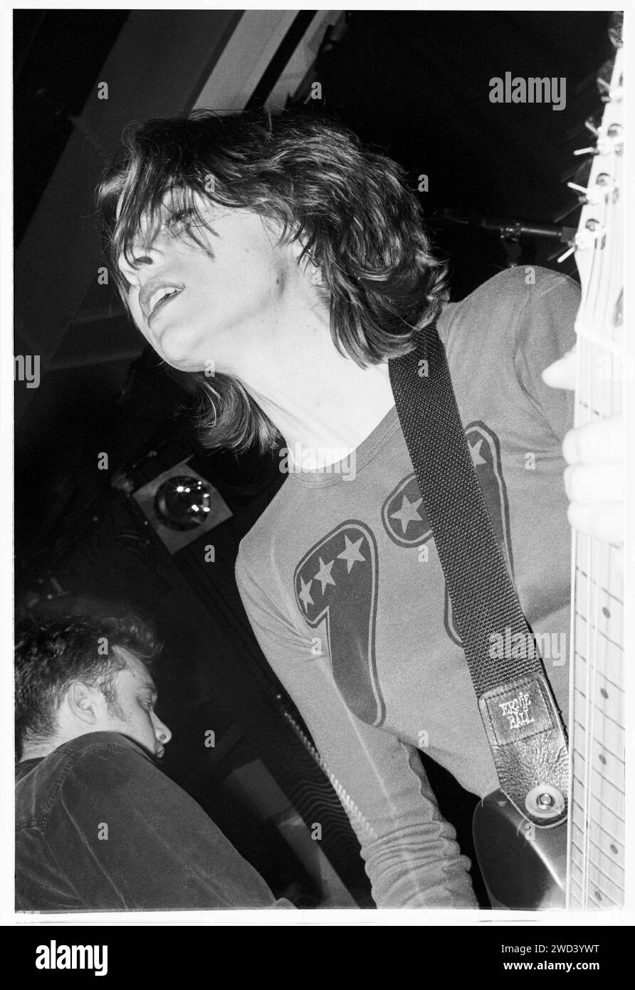 Louise Wener of rock band Sleeper playing at Cardiff University ...