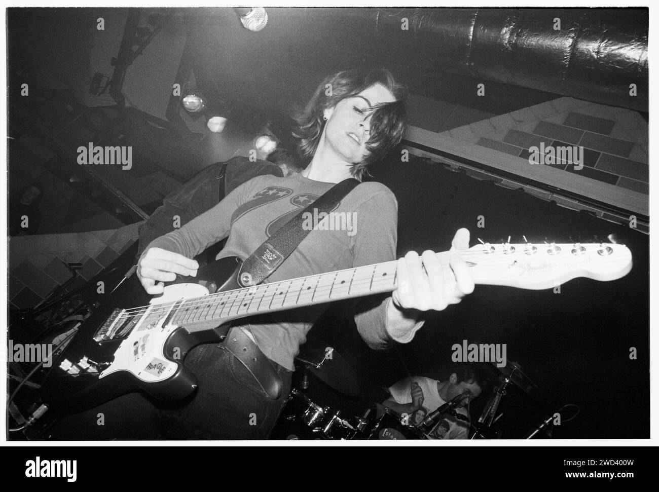 Louise Wener of rock band Sleeper playing at Cardiff University ...