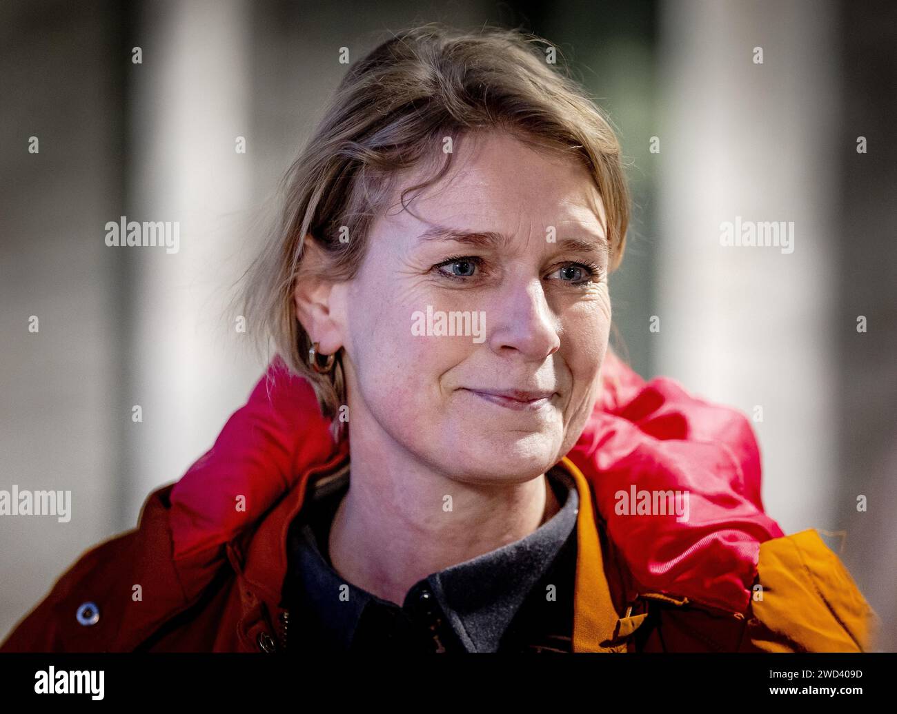 AMSTERDAM - Editor-in-chief Rennie Rijpma of the AD leaves the court ...