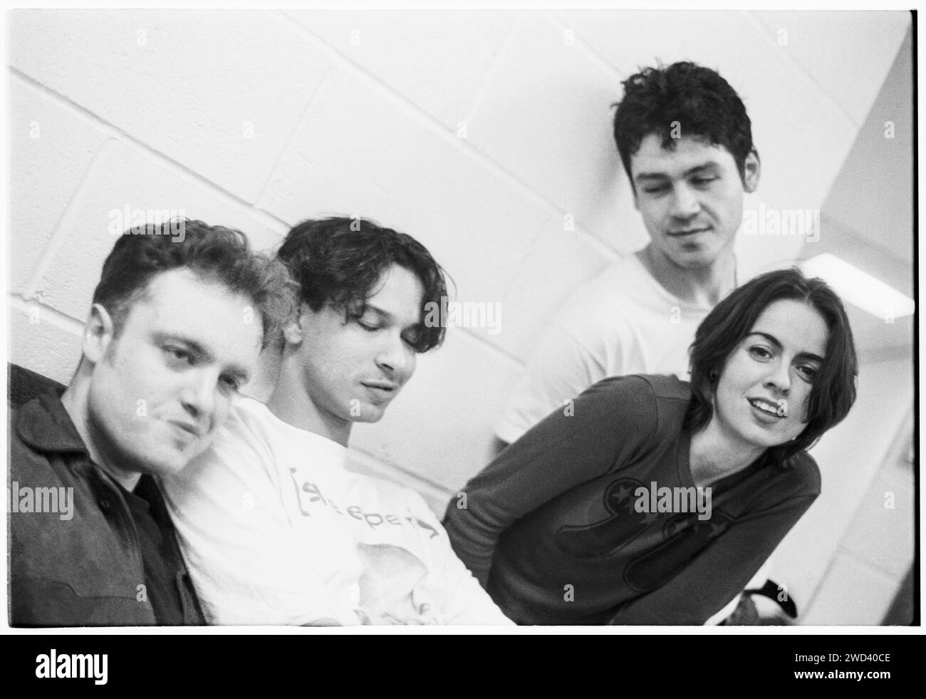 Louise Wener and the rock band Sleeper photographed in their Dressing ...