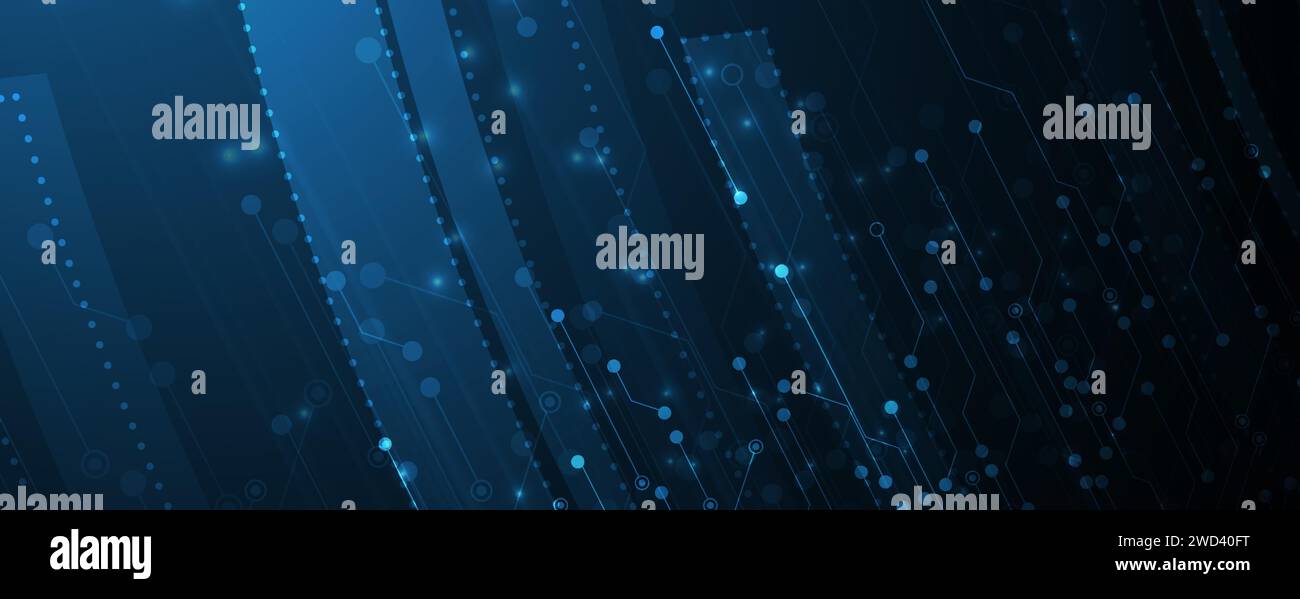 Technology Network Vector Background.. Science and technology ...