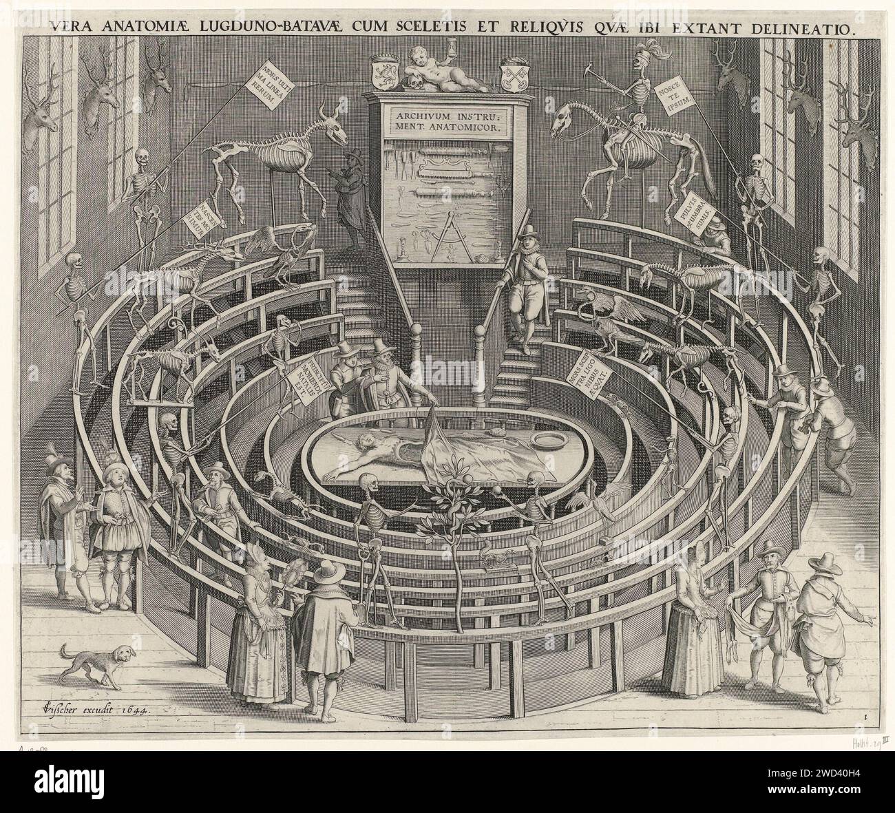 Anatomical Theater from Leiden University, Willem Isaacsz. van ...