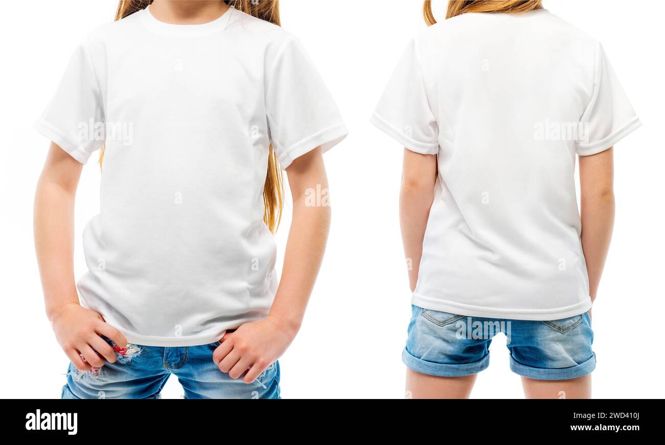 Woman white shirt in front hi-res stock photography and images - Alamy