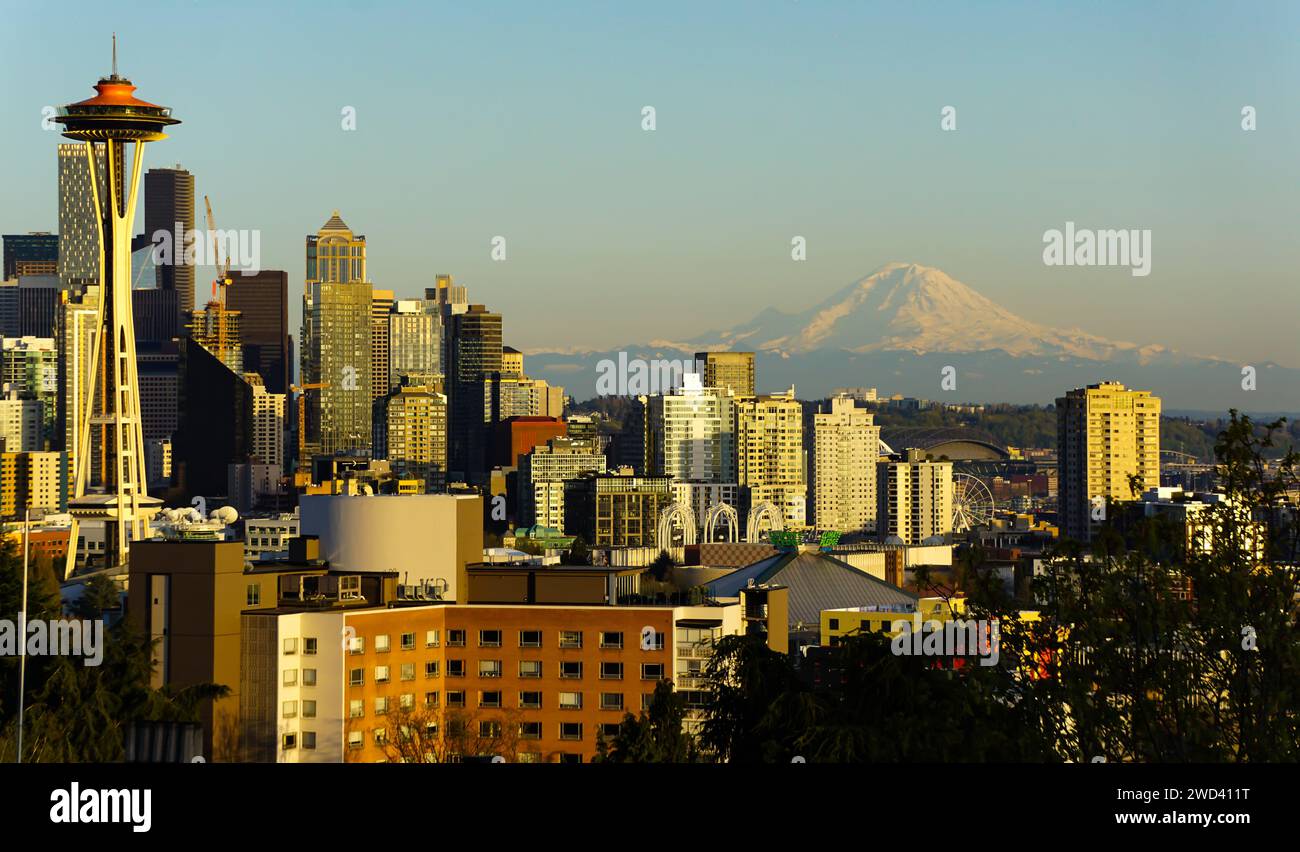 Seattle view from Perry park Stock Photo - Alamy
