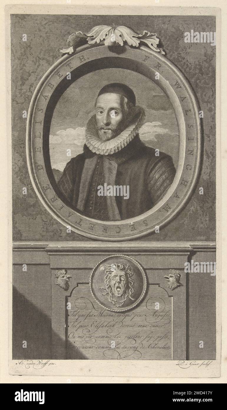 Portrait of Francis Walsingham, Pieter van Gunst, After Adriaen van der ...