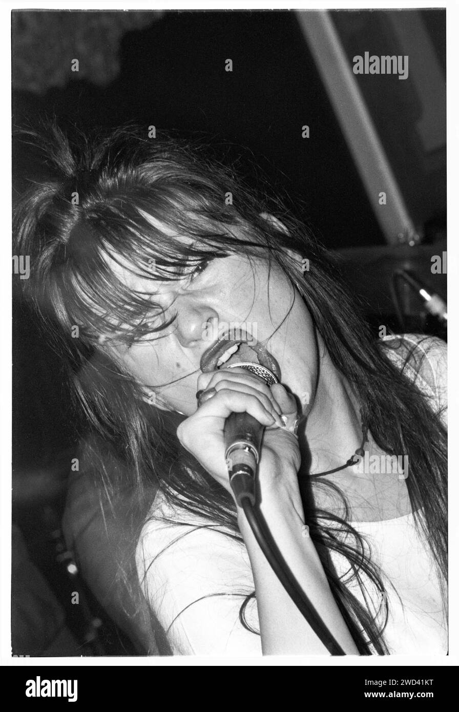 Sara Doran of rock band Blessed Ethel playing at Newport TJs, Newport ...