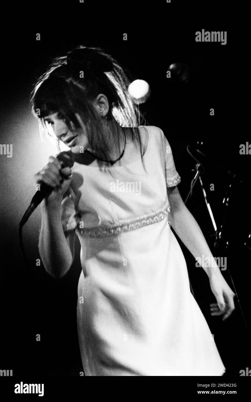 Sara Doran of rock band Blessed Ethel playing at Cardiff University ...